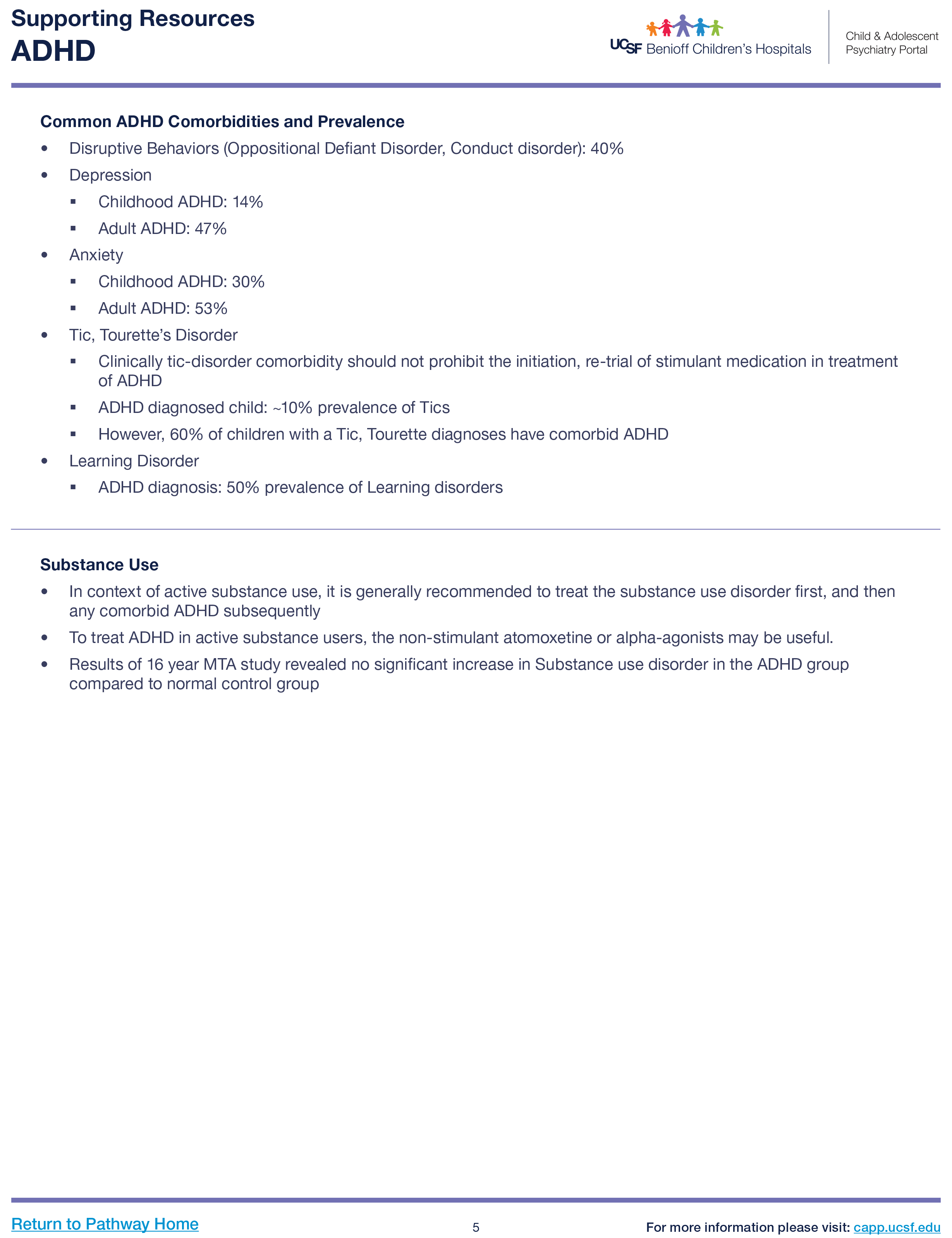 Provider Resources | UCSF Child and Adolescent Psychiatry Portal